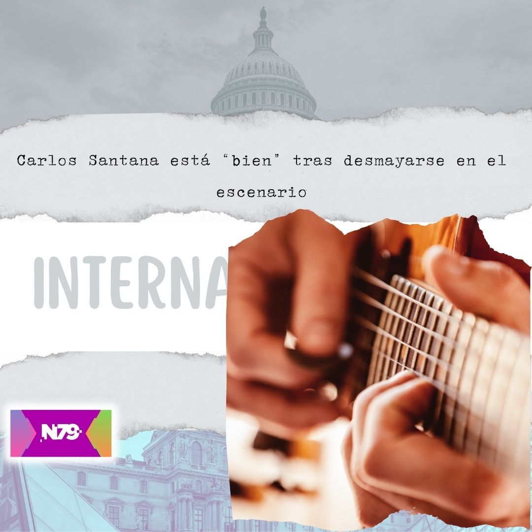 Carlos Santana está “bien” tras desmayarse en el escenario