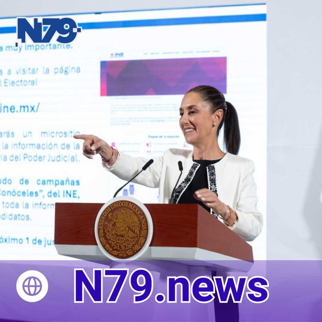 Claudia Sheinbaum destacó que en la elección del Poder Judicial