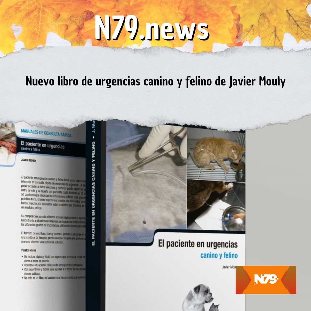 Nuevo libro de urgencias canino y felino de Javier Mouly