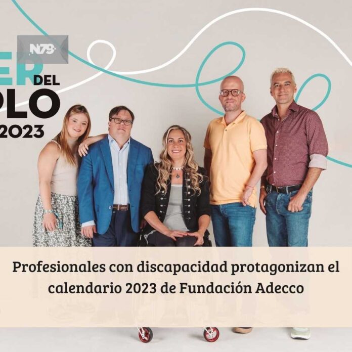 Profesionales con discapacidad protagonizan el calendario 2023 de Fundación Adecco