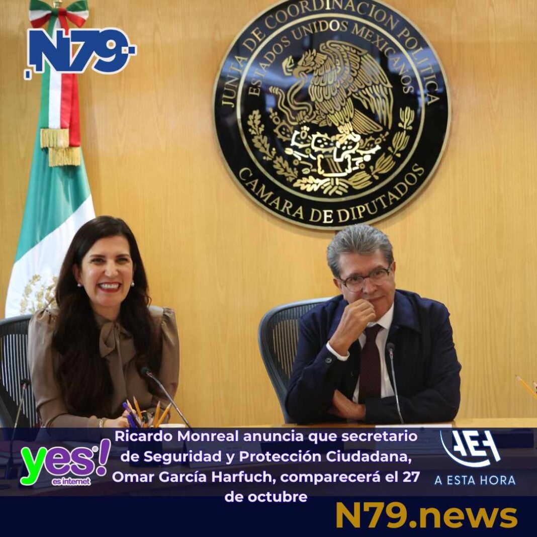 Ricardo Monreal anuncia que secretario de Seguridad